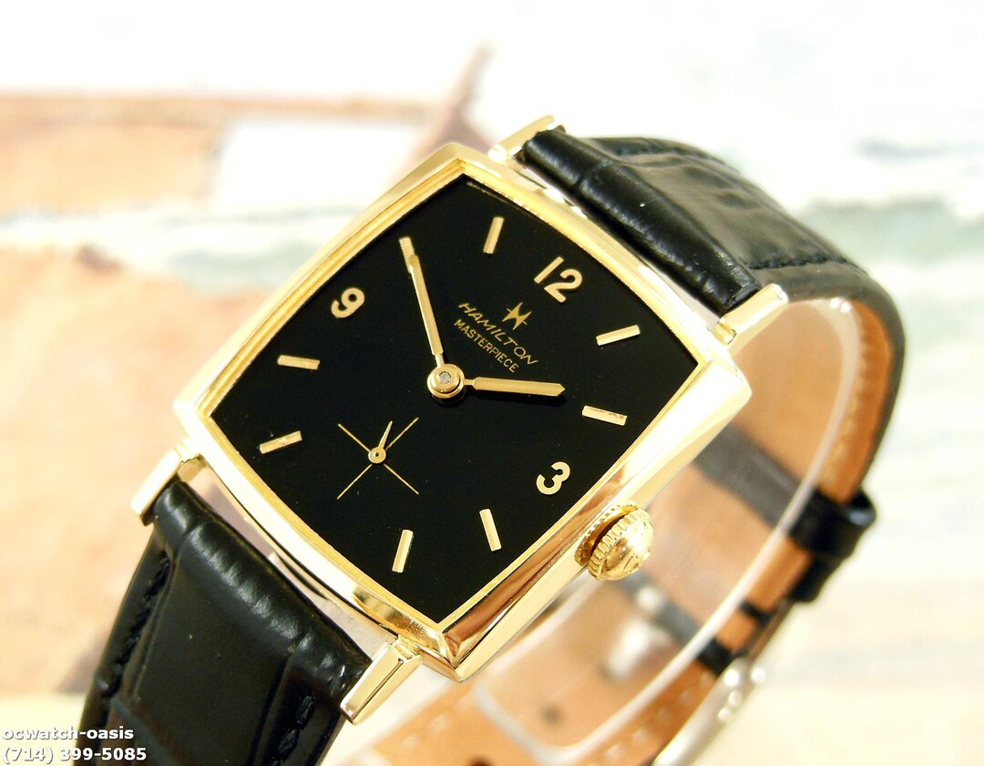 1960's Vintage HAMILTON Masterpiece, Stunning Black Dial, Serviced ...