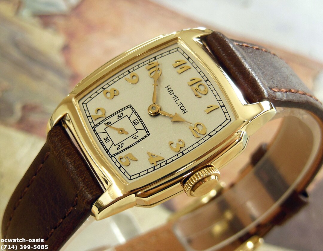 1935 Vintage HAMILTON Scott, Stunning Silver Dial, Serviced & Warranty ...