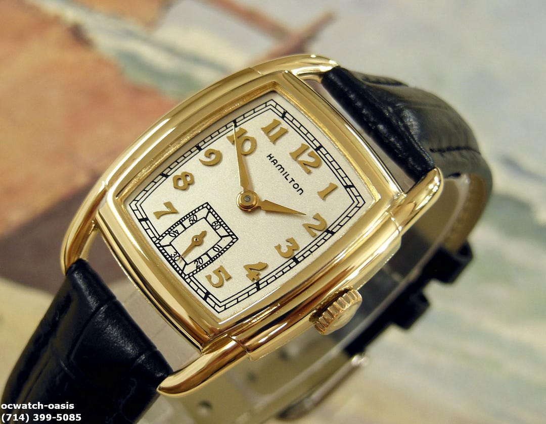 1939 Vintage HAMILTON DODSON, Stunning Silver Dial, Serviced & Warranty ...
