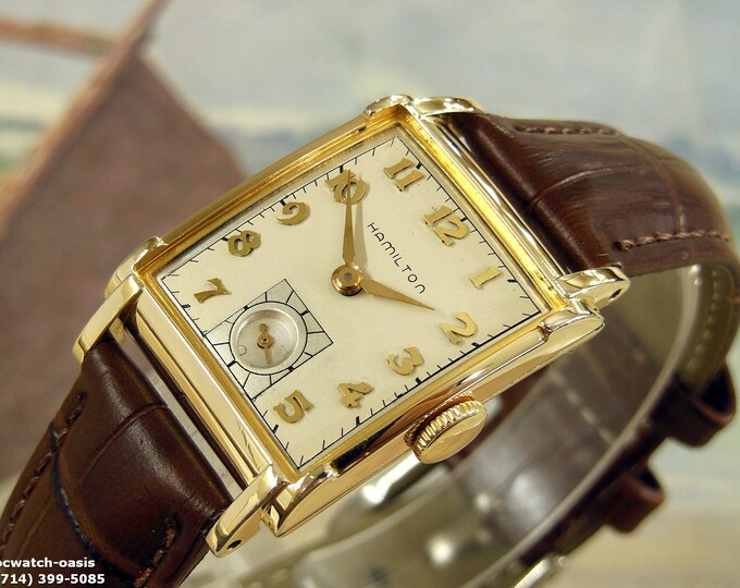 1942 Vintage HAMILTON PERRY, Stunning Silver Dial, Serviced With ...
