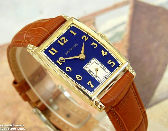 1941 Vintage HAMILTON MYRON, Stunning BLUE Dial, Serv… - Gem