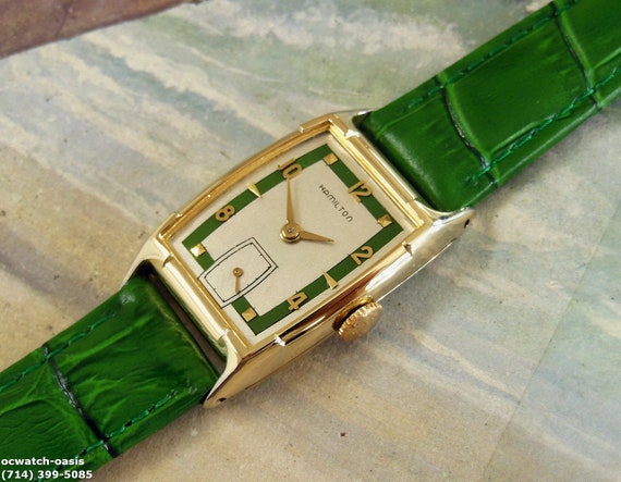 1951 Vintage HAMILTON STUART, Stunning 2 Tone Silver/… - Gem