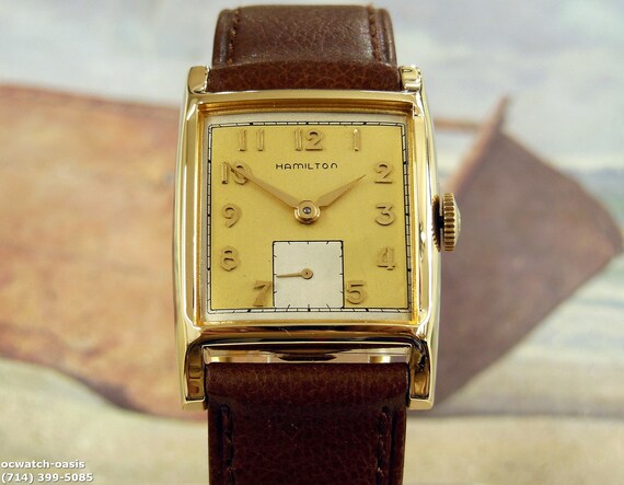 1950 Vintage HAMILTON BOYD, Stunning Champagne Dial, … - Gem