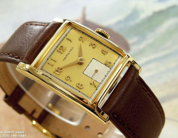 1950 Vintage HAMILTON BOYD, Stunning Champagne Dial, … - Gem