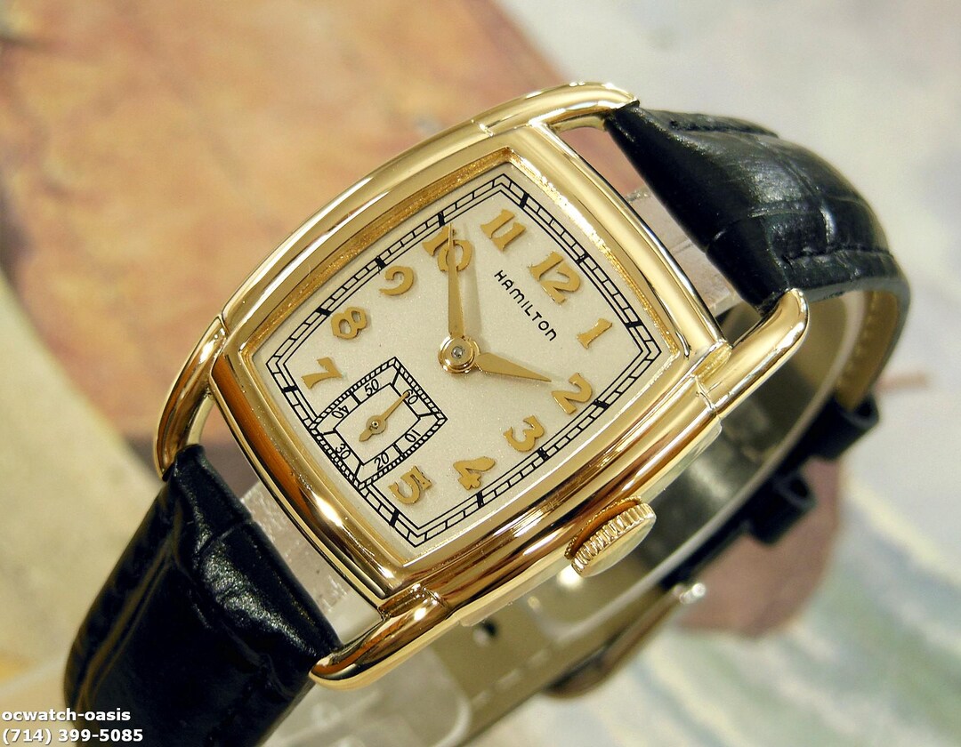 1948 Vintage HAMILTON DODSON, Stunning Silver Dial, Serviced & Warranty ...