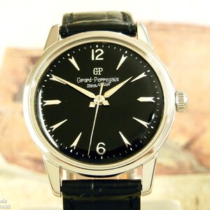 1950's Vintage GIRARD PERREGAUX Seahawk, Stunning BLACK Dial, Serviced ...