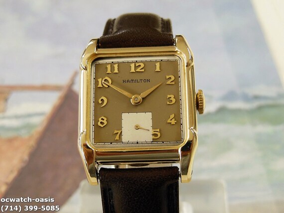 1950 Vintage HAMILTON LAMBERT, Stunning Brown Dial, S… - Gem