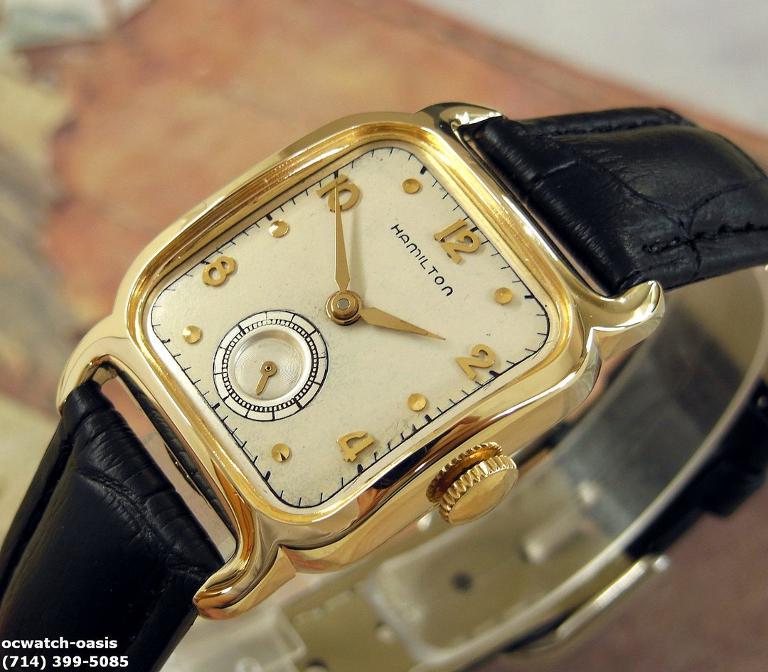 1954 Vintage HAMILTON Carlton Stunning off White Dial - Etsy