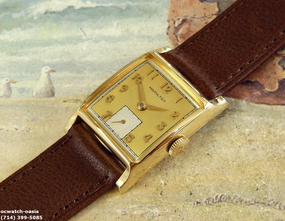 1950 Vintage HAMILTON BOYD, Stunning Champagne Dial, … - Gem