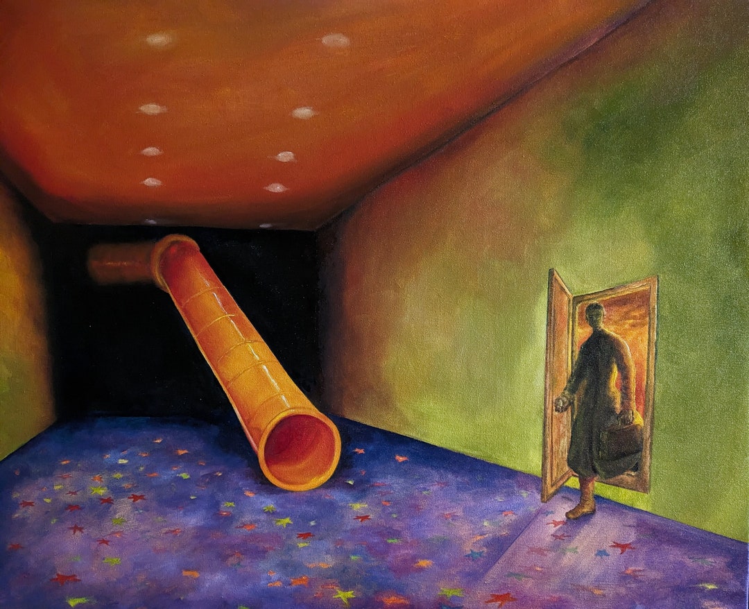 The Shadow Concept Art. Original Oil Painting, Wall Art - Etsy