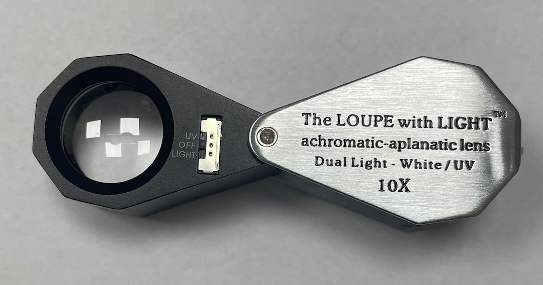 The LOUPE With LIGHT- 10X Achromatic-aplanatic Lens- Dual Light-white ...