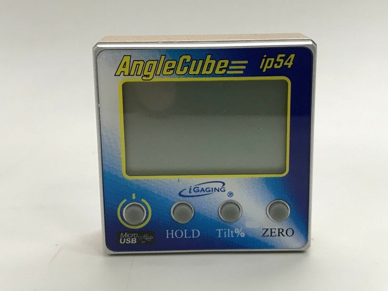RECHARGEABLE Igaging ANGLE Cube Digital Tilt Level Bevel Gauge ...