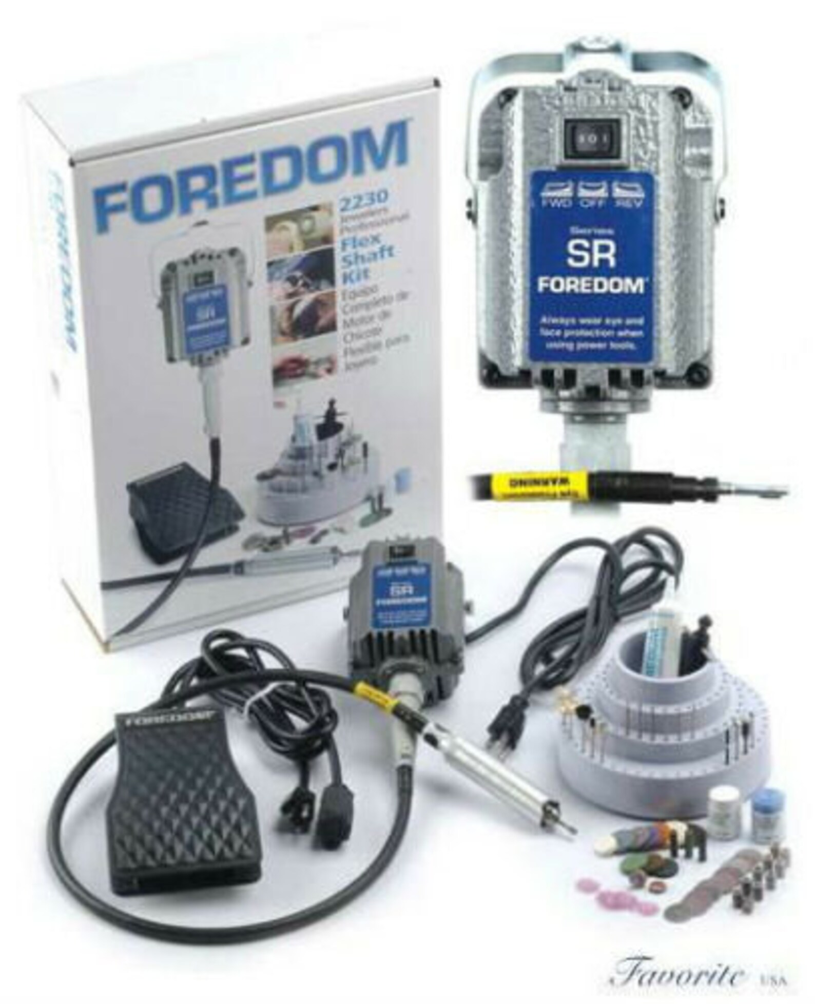 FLEXIBLE SHAFT FOREDOM Motor Kit 2231, 1/6hp, 110v With Motor Hanger ...