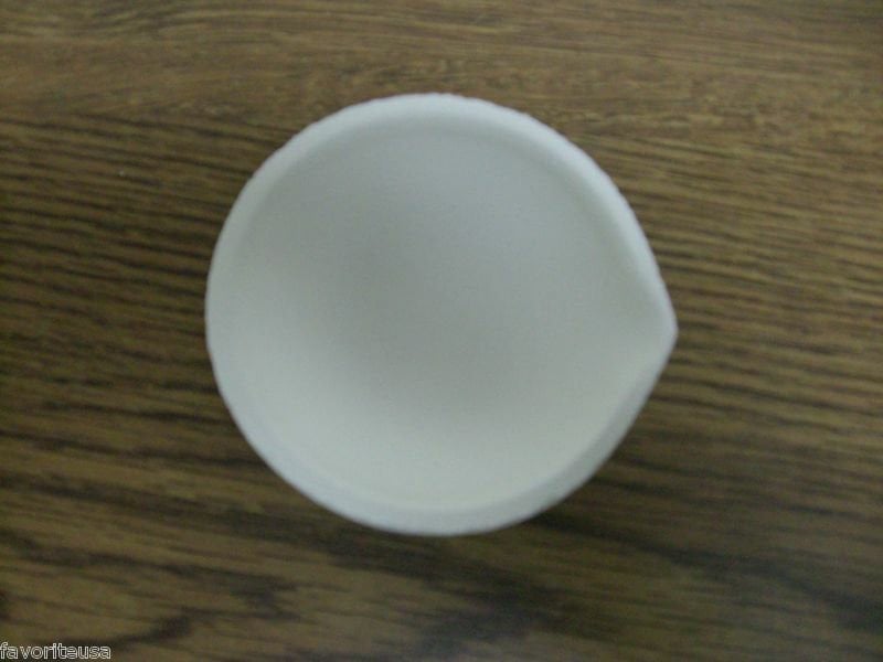 FUSED SILICA CERAMIC Melting Dish Crucible Gold Silver 100 Dwt 3 ...