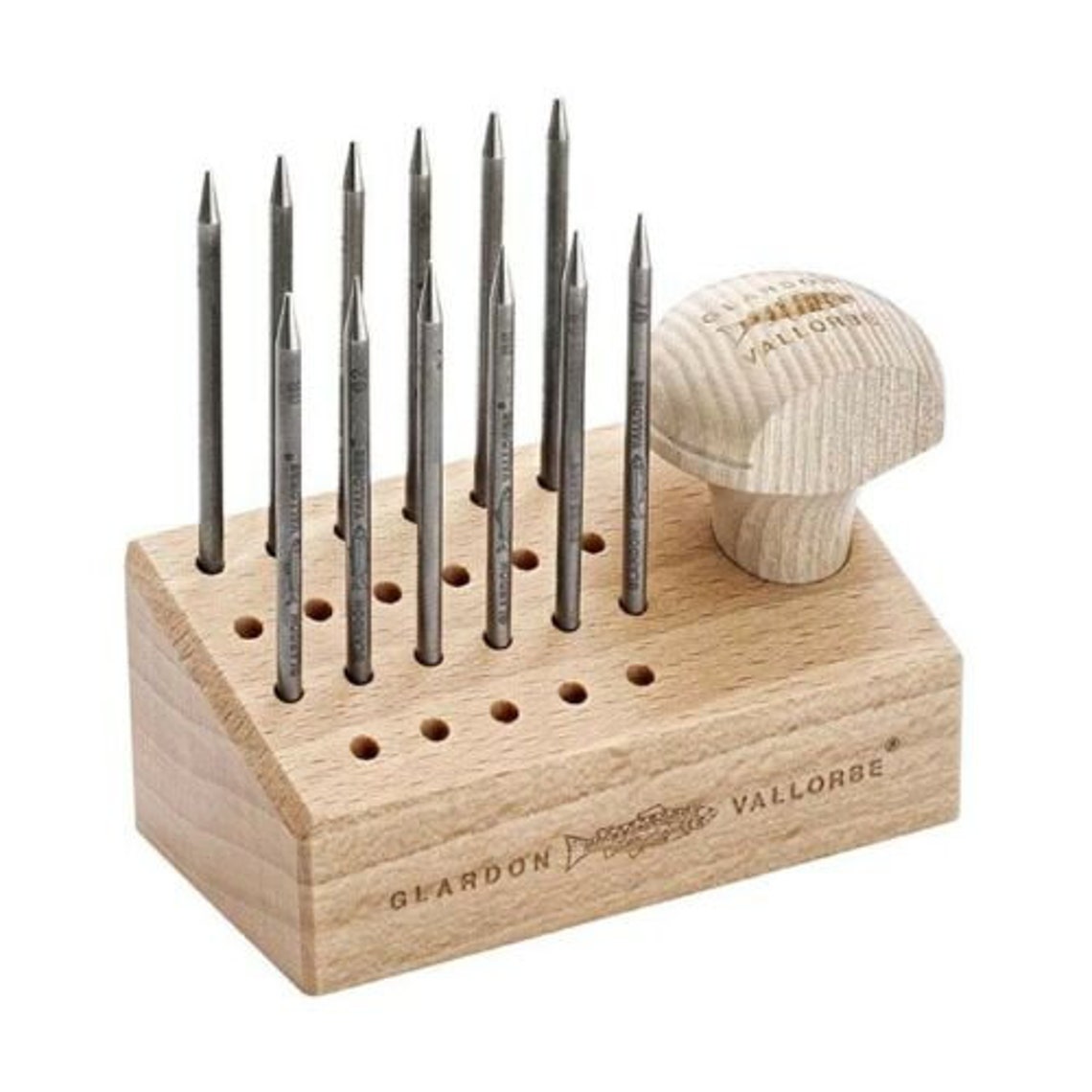 GLARDON-VALLORBE SWISS Diamond Setting Beading Tools Set of 12 Jewelry ...