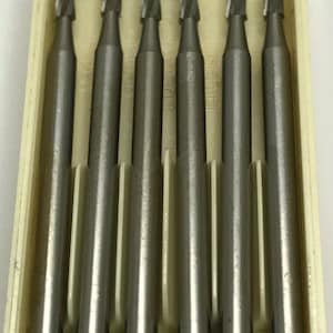 BUSCH BURS CONE Single Cut Bur Fig.17 Sizes 0.7mm to 2.3mm Box of 6 ...