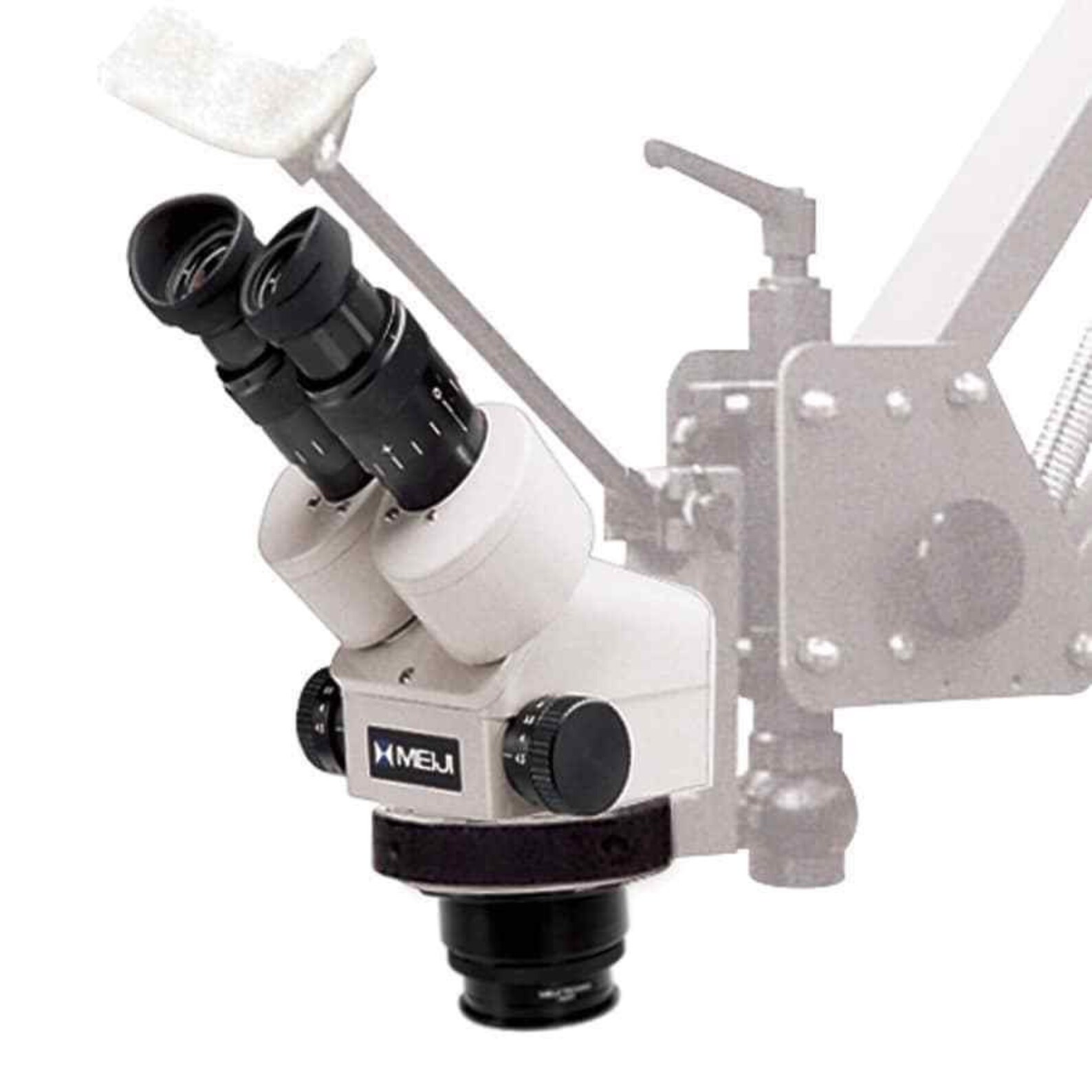 MEIJI EMZ-5 MICROSCOPE Complete Set W/ Grs Acrobat Stand 003-630 & Led ...