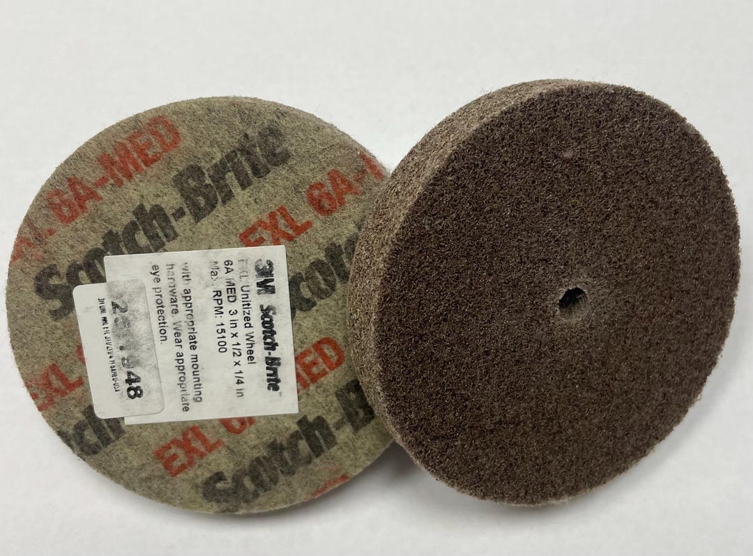 3M Scotch-brite™ EXL Unitized Wheel 3" X 1/2" X 1/4",6a MED,15100RPM - Etsy