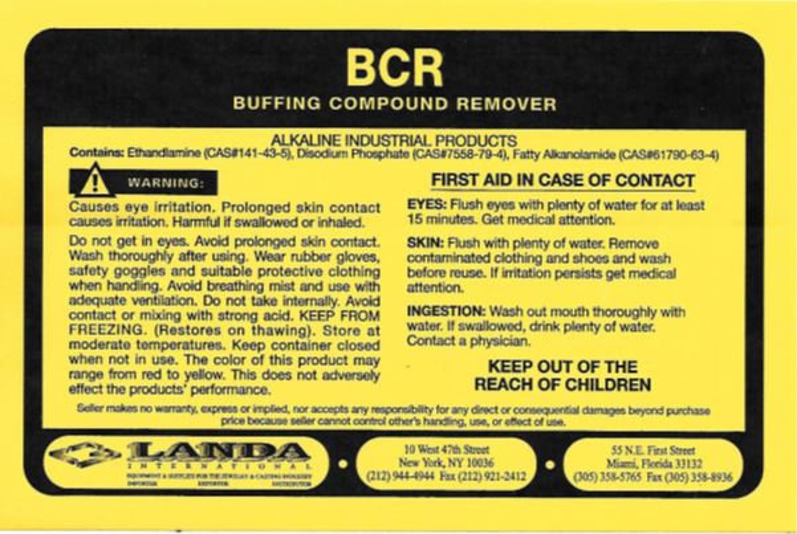 BCR OAKITE Ultrasonic Cleaning Liquid Solution Compound Remover 1 Pint ...