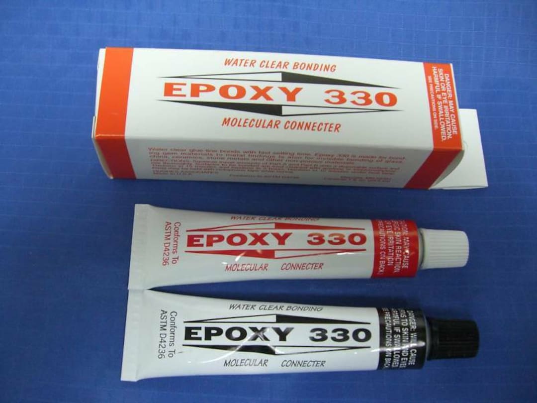 Jewelers Epoxy 330 Glue Water Clear Bonding Gem Jewelry Lapidary Cement ...