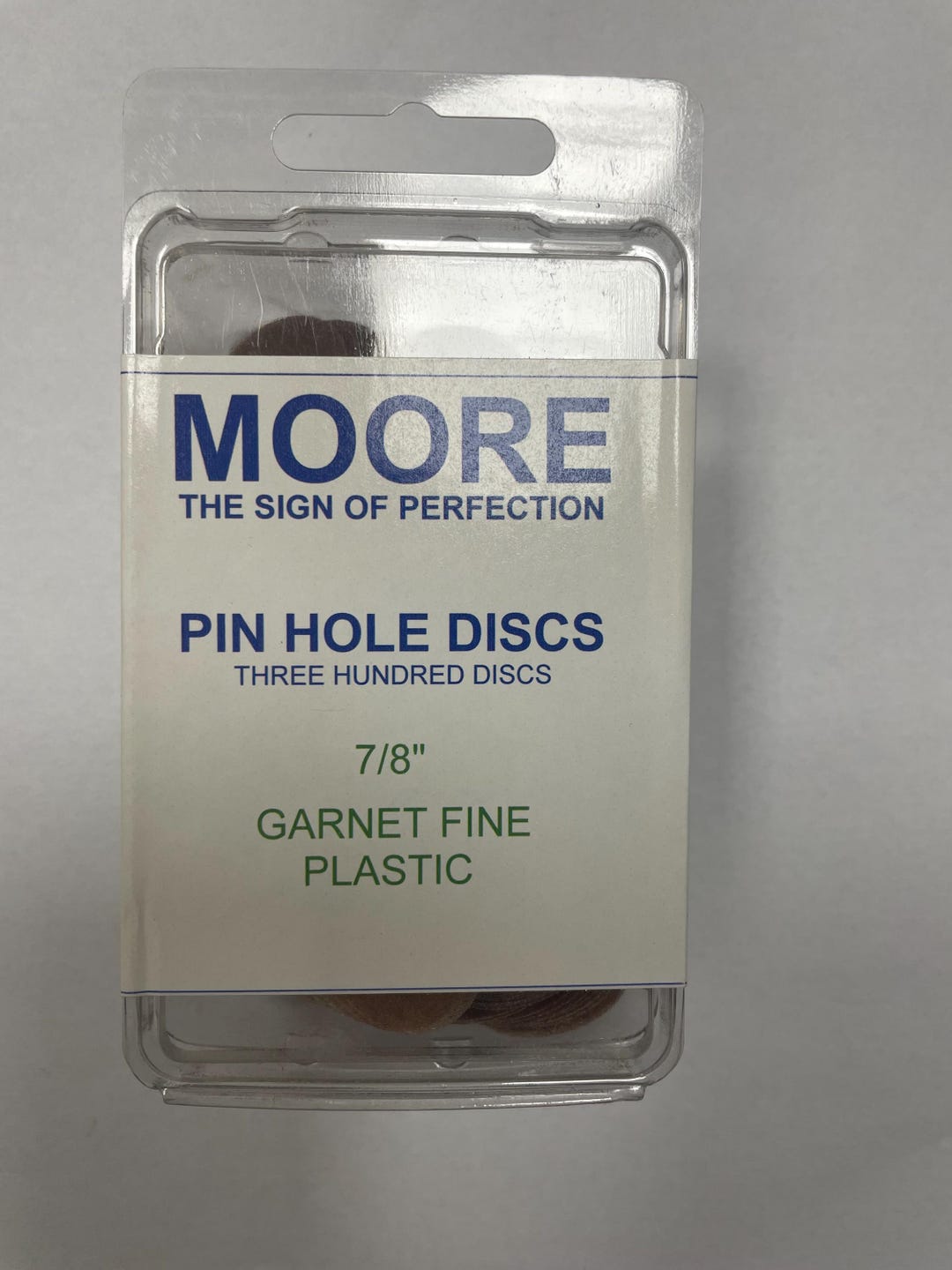 EC MOORE PLASTIC Garnet Disc 7/8" Pin Hole Disc 200/pk Fine Grit - Etsy