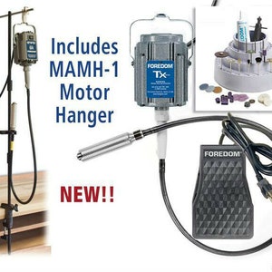 FOREDOM JEWELERS FLEX Shaft Kit K.tx301 With Motor Hanger & #30 ...