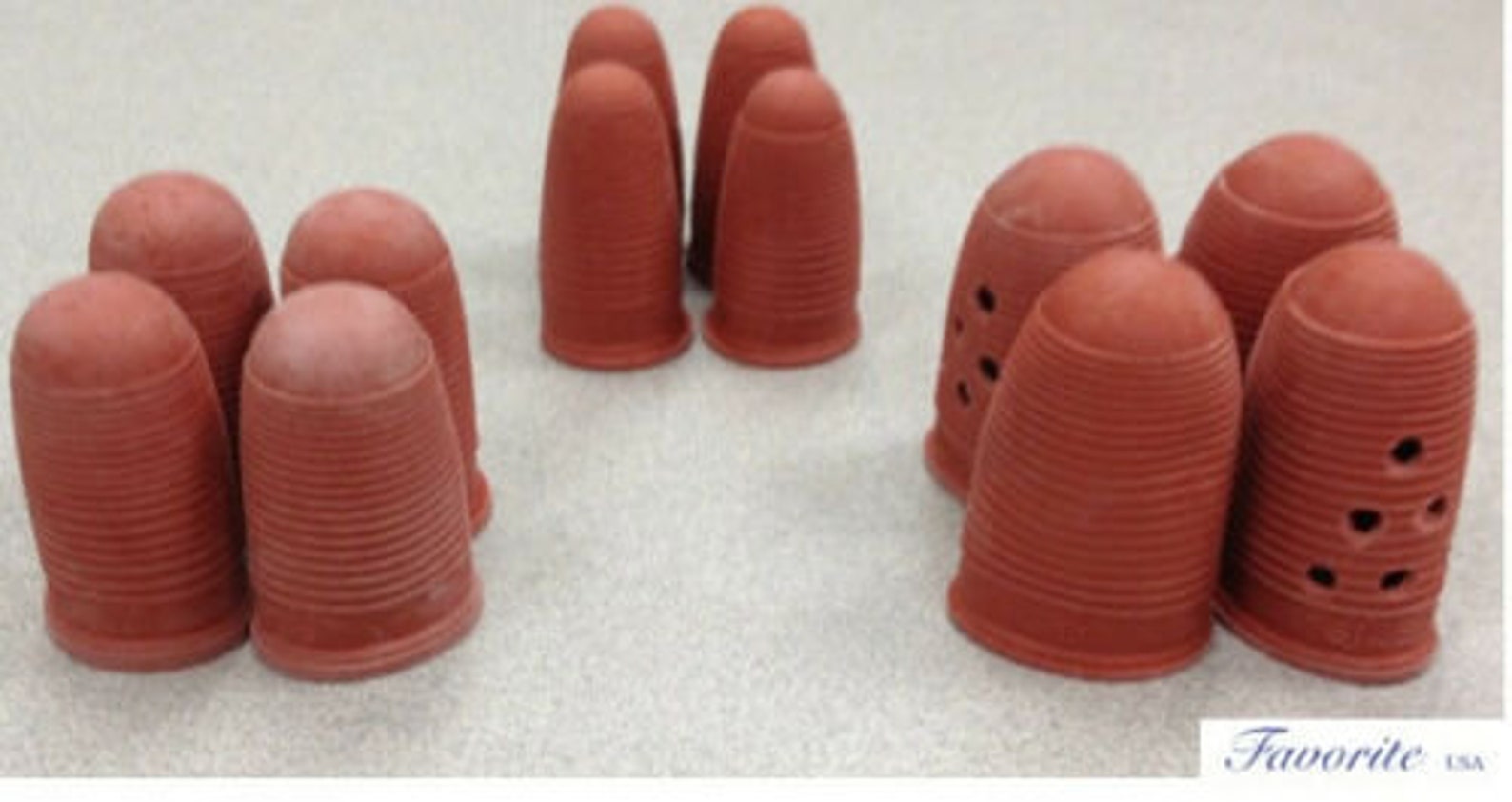 TORY Natural Rubber Finger Tips Pads Cots Size 11,12,13, & 14 (1 Dz ...