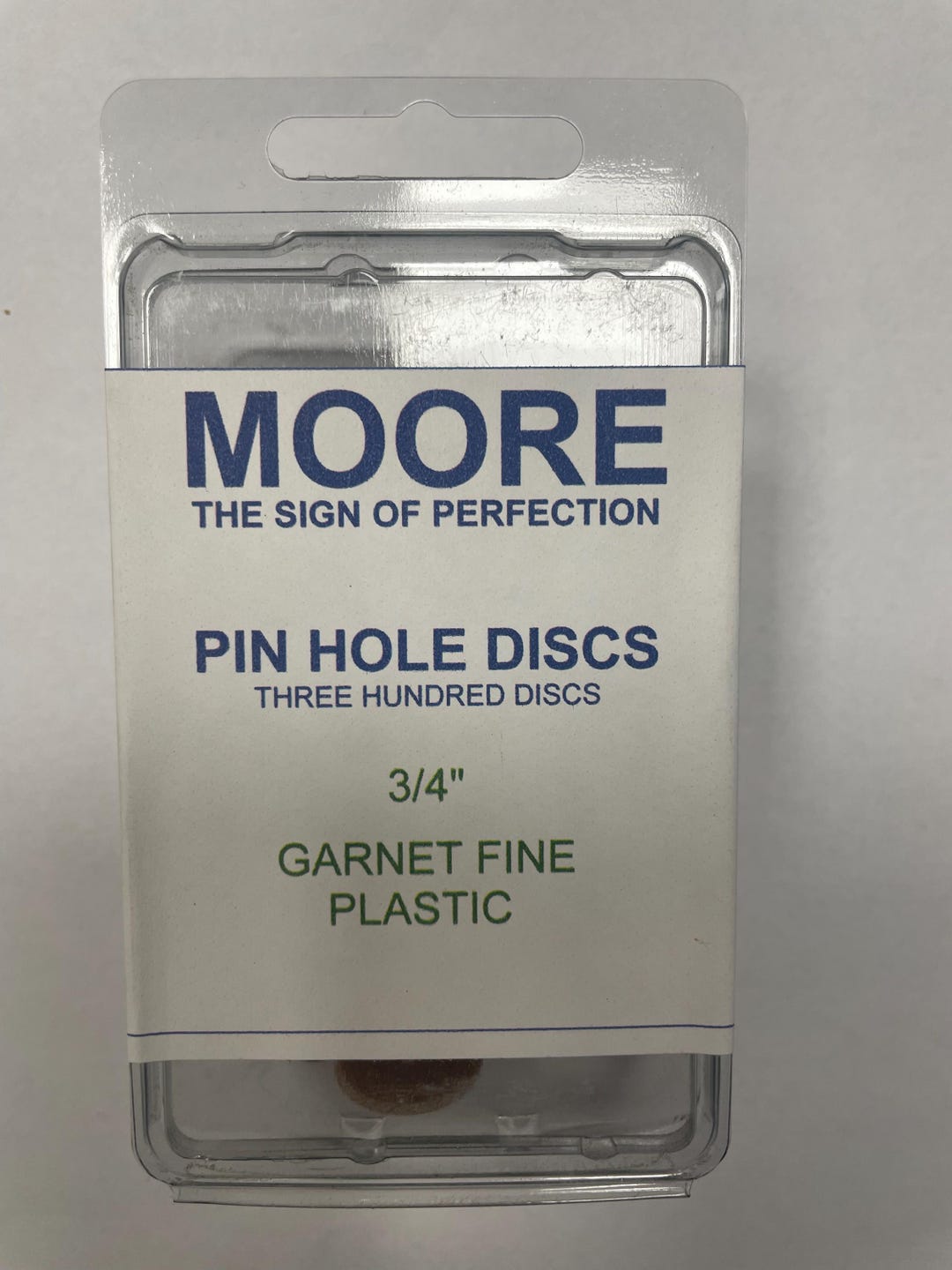 EC MOORE PLASTIC Garnet Disc 3/4" Pin Hole Disc 200/pk Fine Grit - Etsy