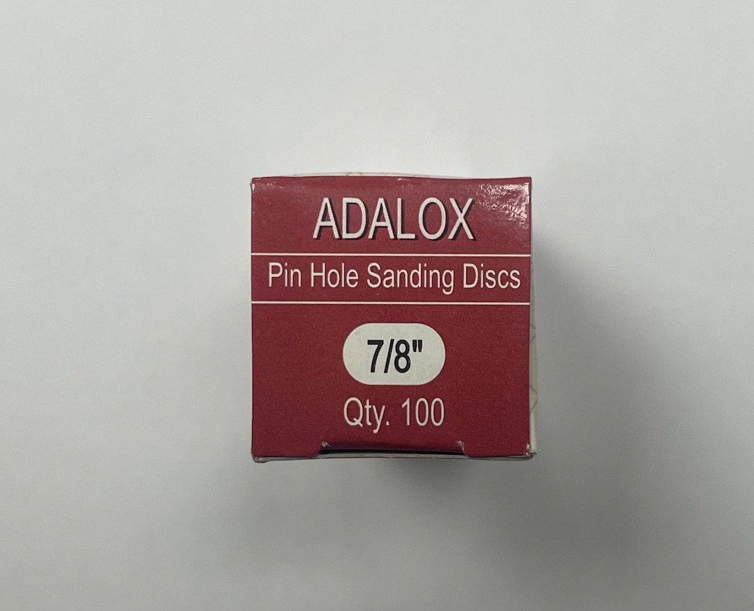 IKOHE ADALOX 7/8" PIN Hole Sanding Disc- Coarse, Medium or Fine Bx/100 ...