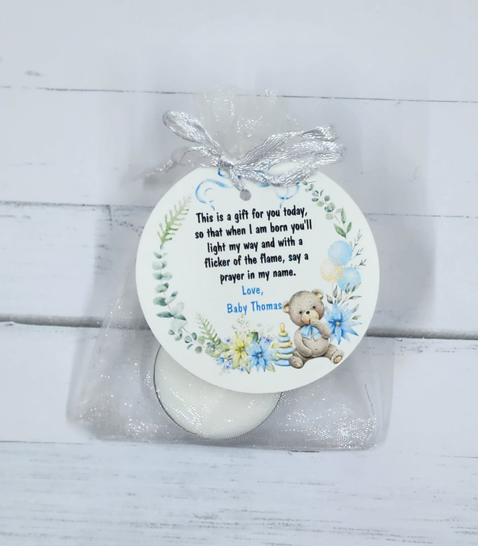 12 Pcs. dozen Teddy Bear Baby Shower Poem Baby Shower - Etsy