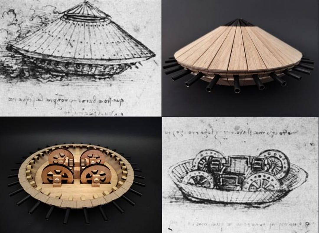 Leonardo Da Vinci Armored Tank Model Display Kit Museum New Collectible ...