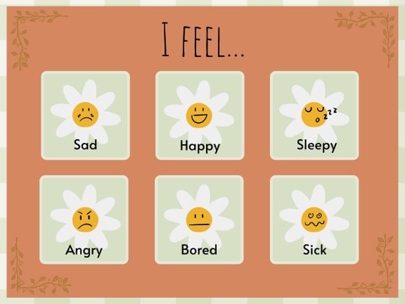 Classroom Feelings Chart - Etsy