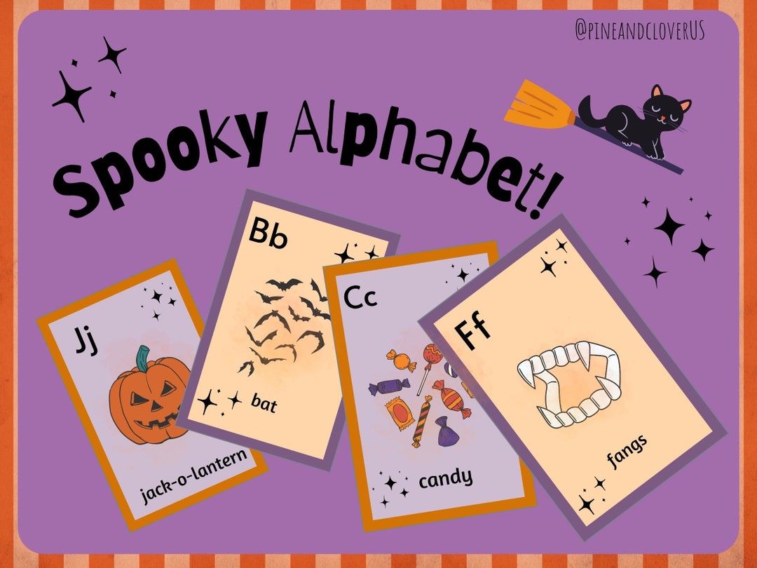 Halloween/fall Alphabet for Classroom - Etsy