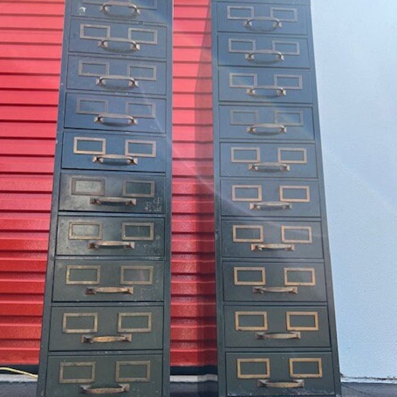 Vintage Filing Cabinet - Etsy