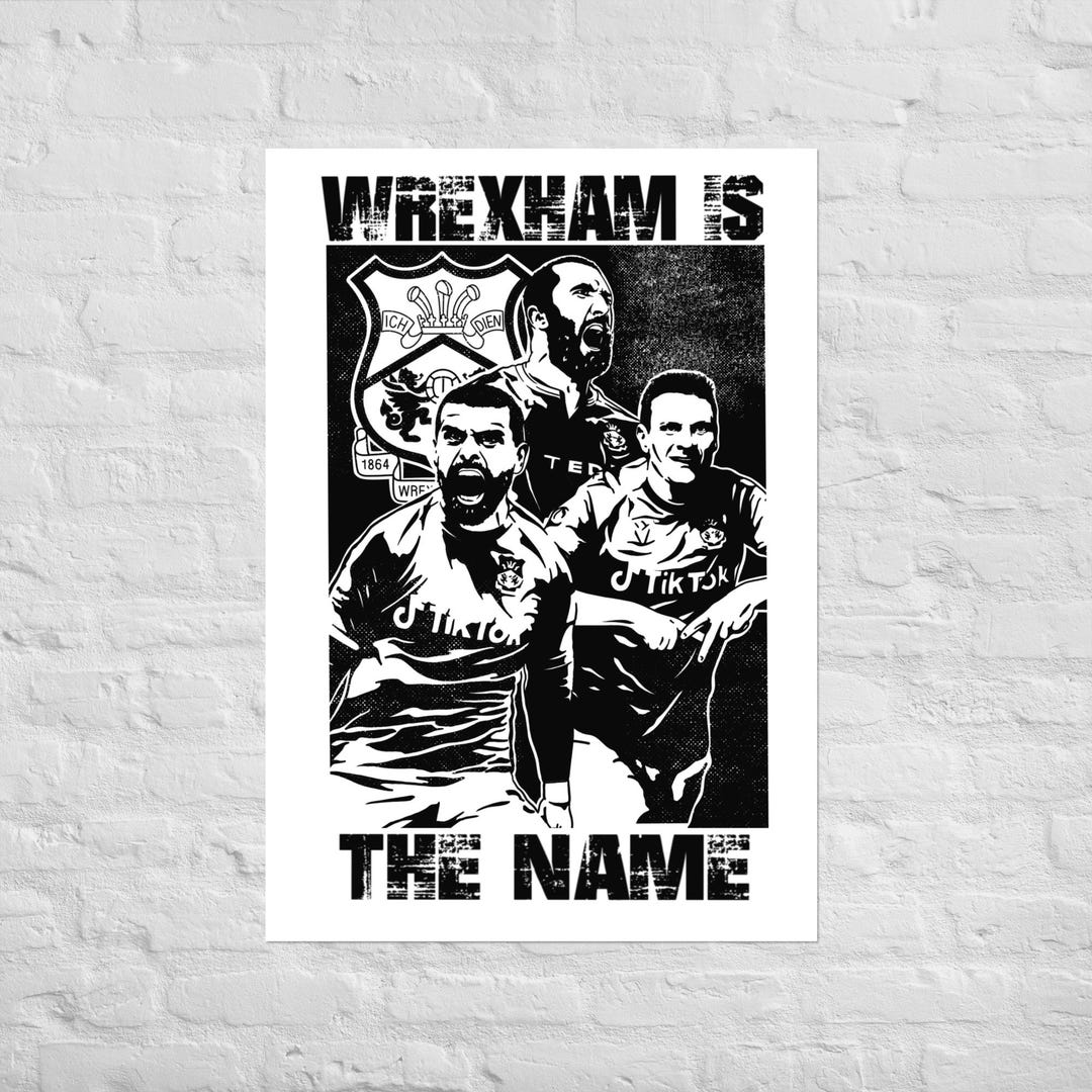 Wrexham AFC Art Mullin Palmer Lee Poster - Etsy UK