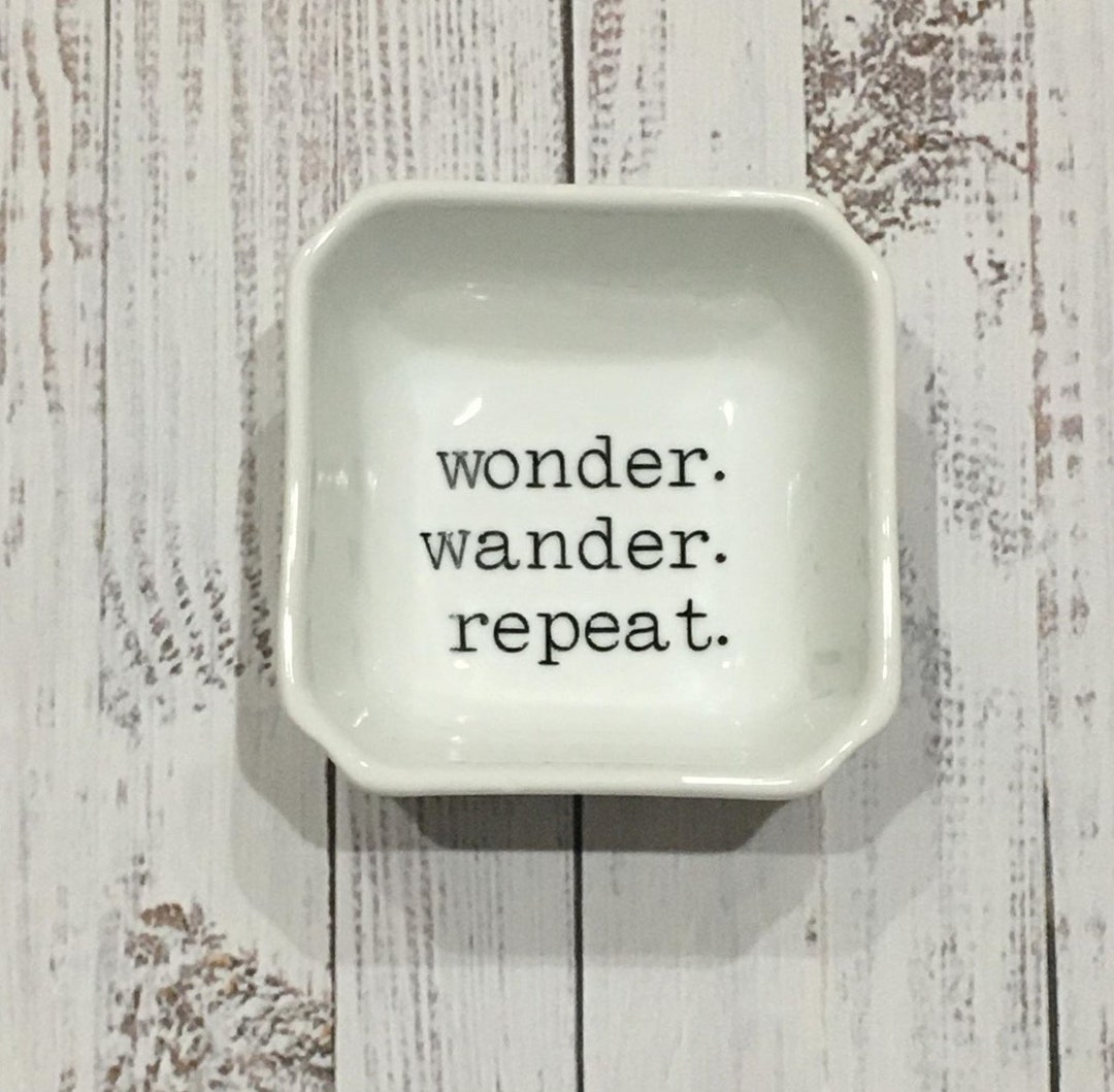 Wanderer Ring Dish | Wonder. Wander. Repeat. - Etsy