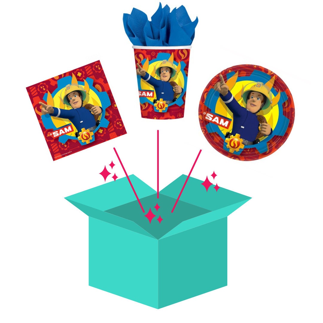 FIREMAN SAM Party Plates, Cups and Napkins - Etsy