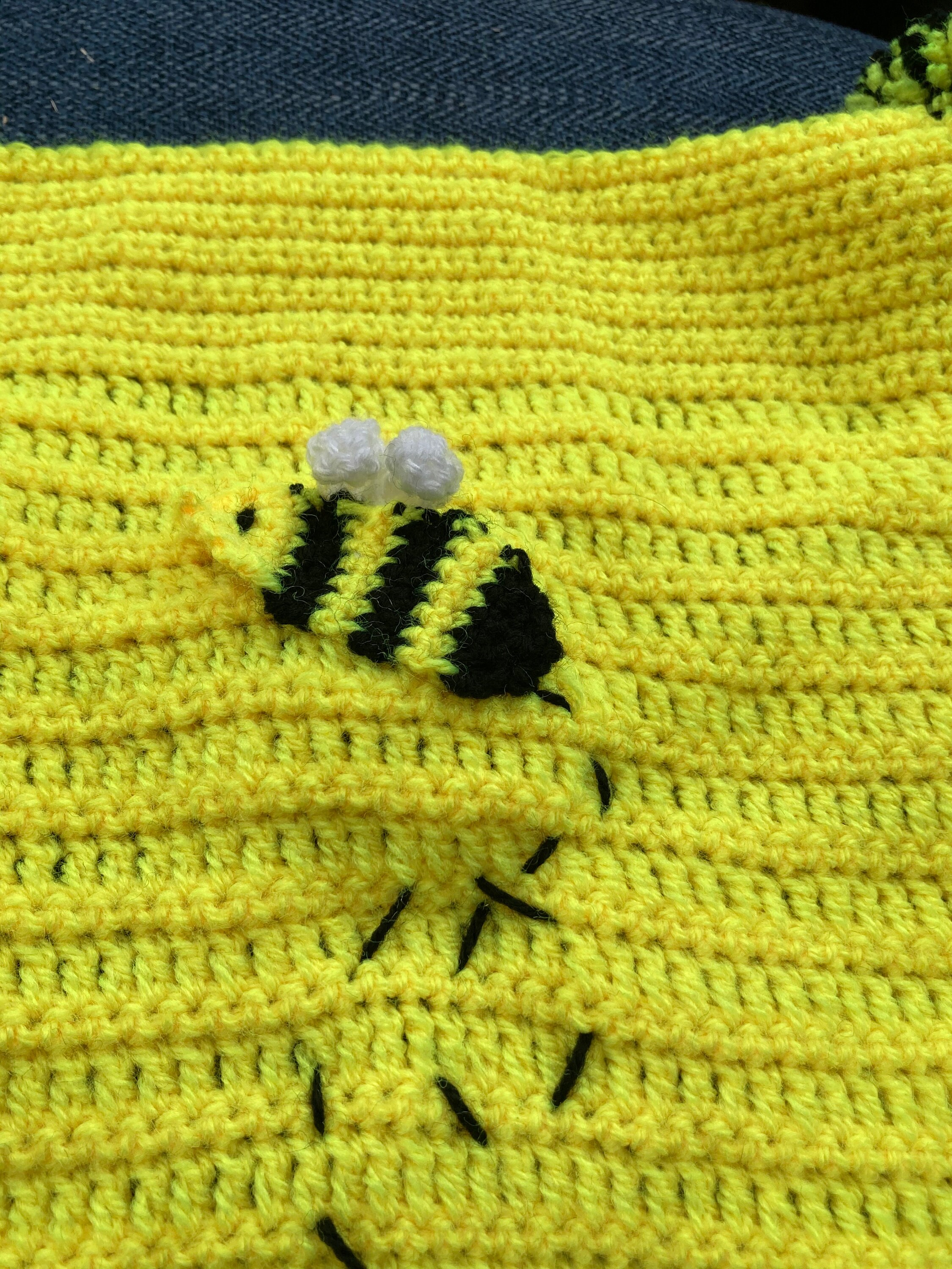 PDF DIGITAL DOWNLOAD Crochet Pattern - Bee Happy Blanket, Throw - Etsy UK