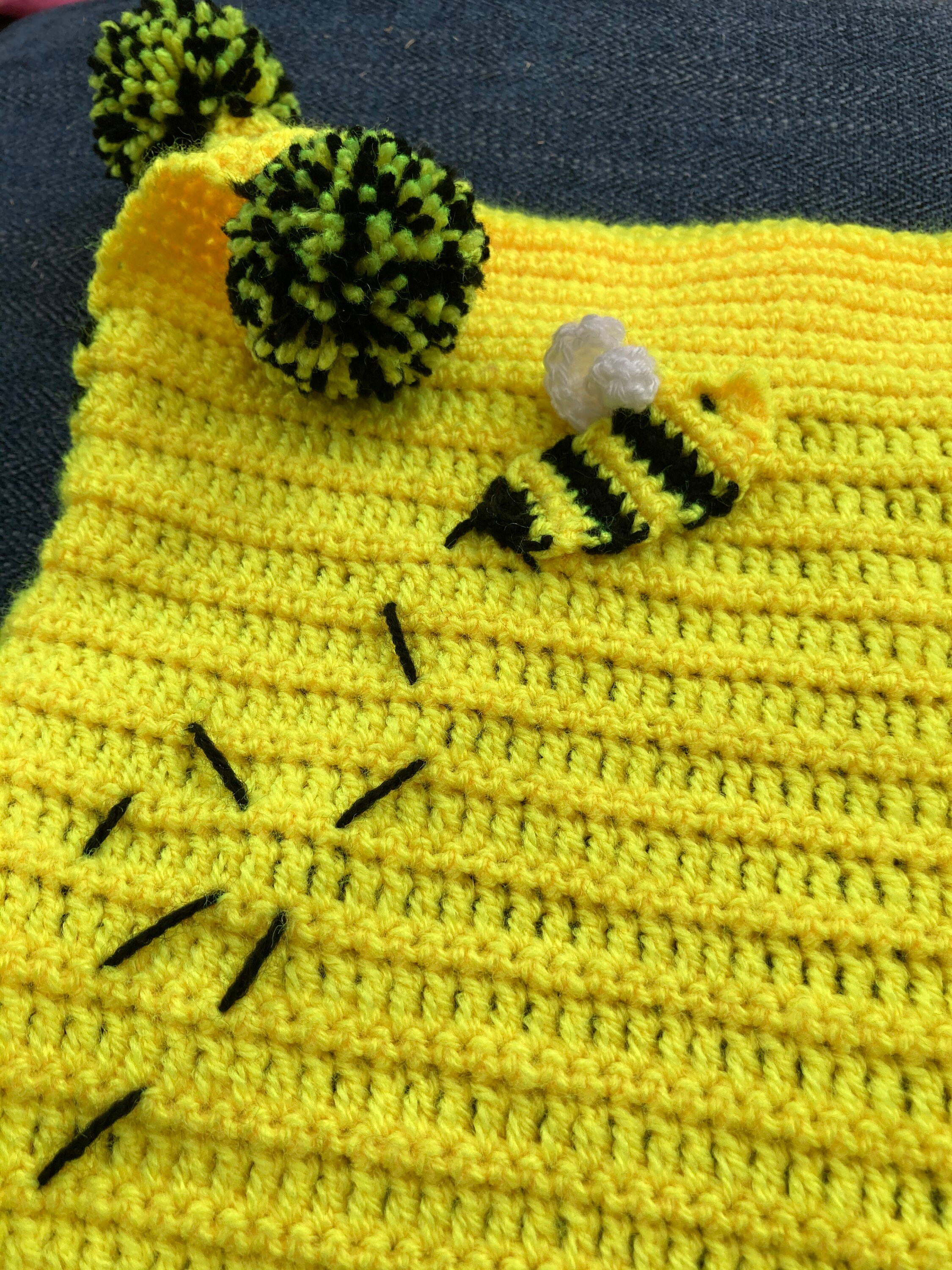 PDF DIGITAL DOWNLOAD Crochet Pattern - Bee Happy Blanket, Throw - Etsy UK