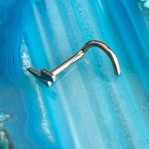 Lightning Bolt Nose Stud Hook Threadless Novelty Piercing Titanium ...