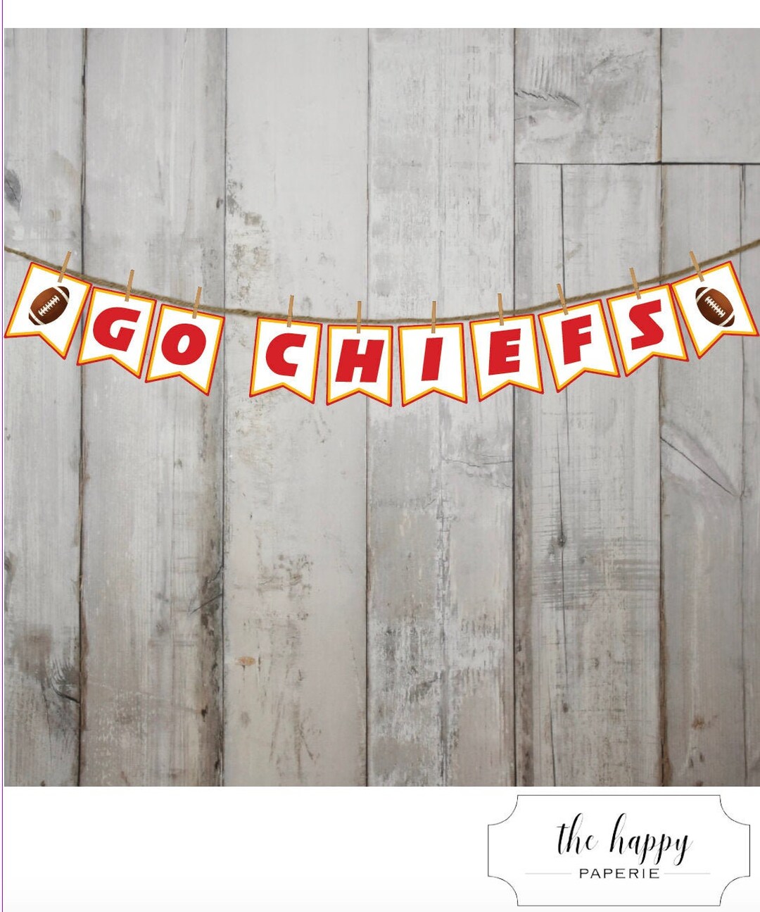 Kansas City Chiefs Printable Banner - Etsy