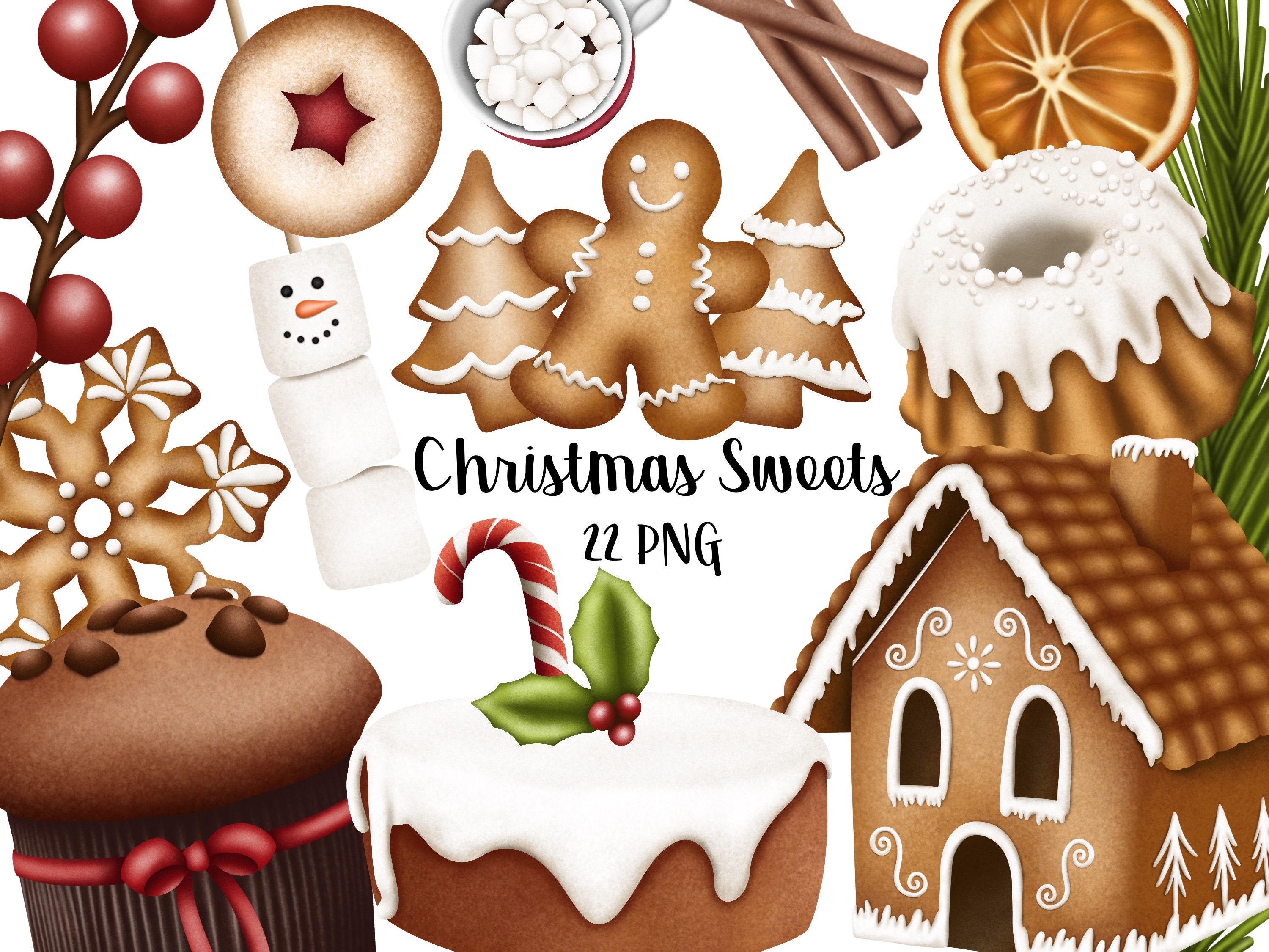 Holiday Dessert Clip Art