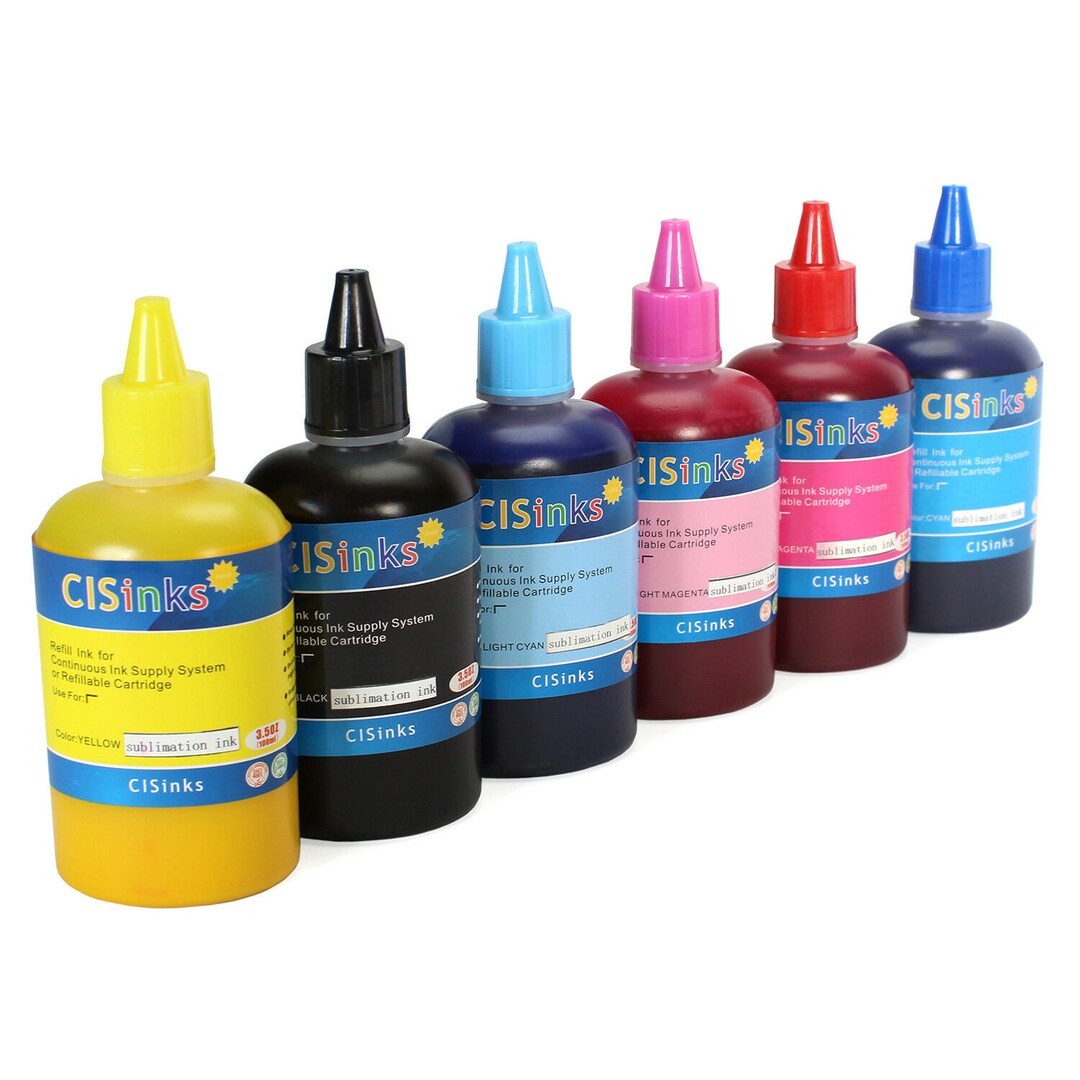 Non-oem Compatible 6-color Dye Sublimation Ink Set for - Epson Canon ...