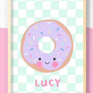 Personalised Sweet Treats Set - Kids Bedroom Poster, Children’s ...