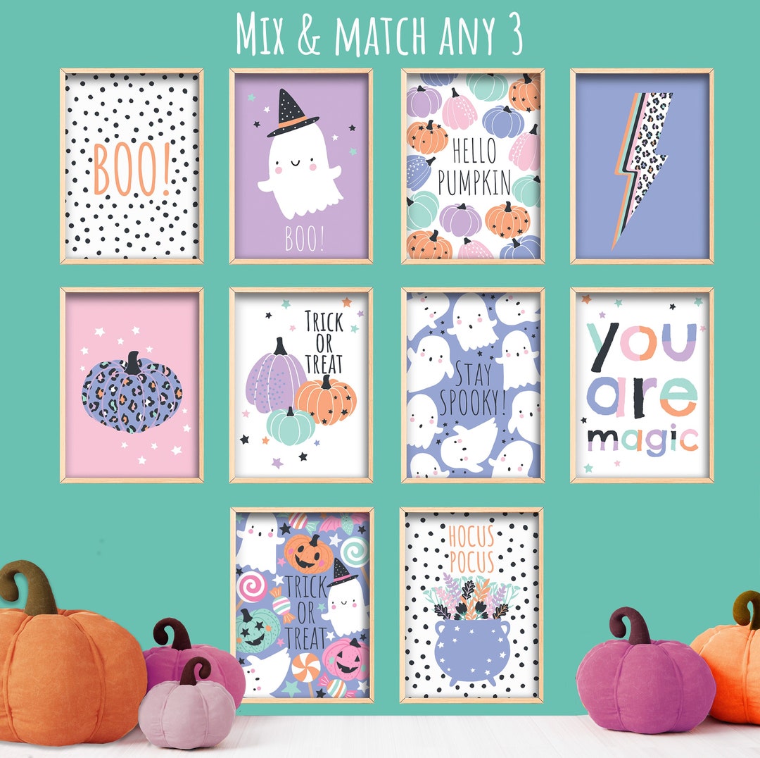 Any 3 Halloween Prints - Mix and Match - Print Bundle - Multi Buy ...