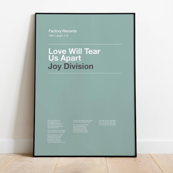 Song Lyrics Print - Etsy