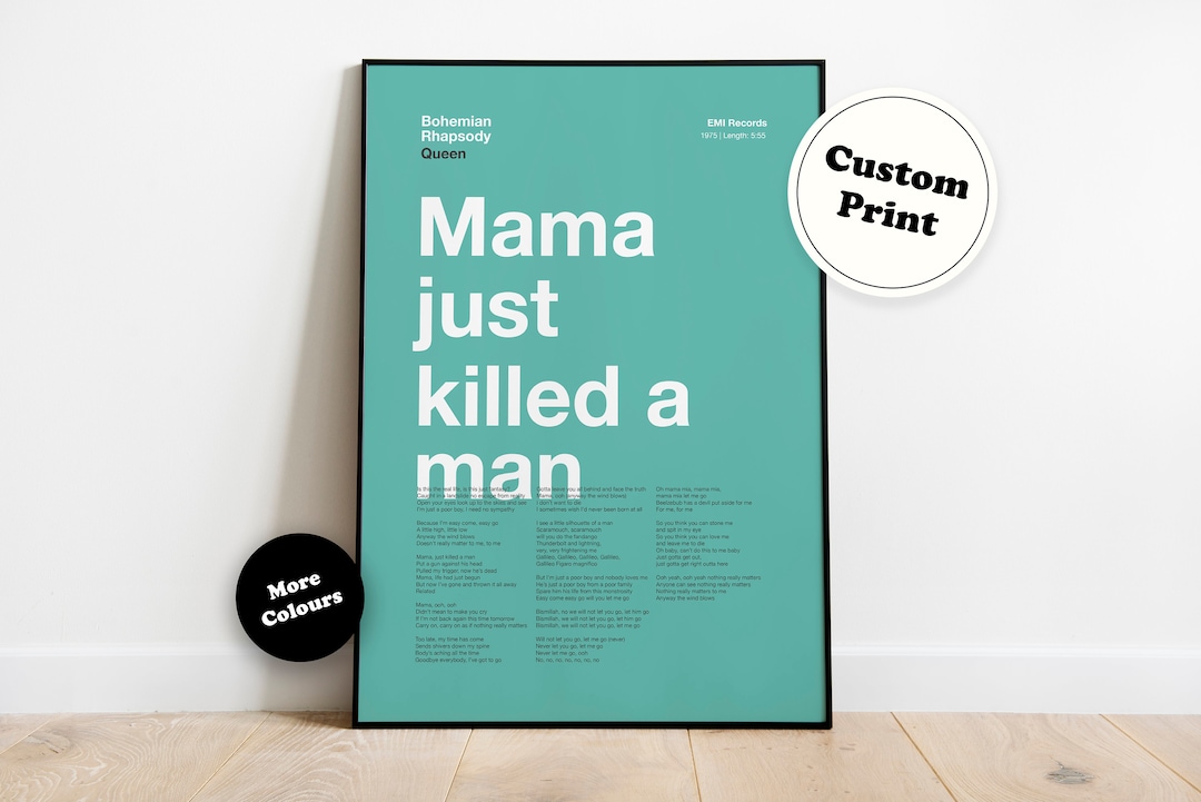 Personalised Song Lyric Print: Custom Music Poster - Etsy UK