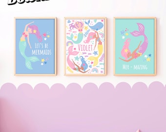 Mermaid Posters - Etsy