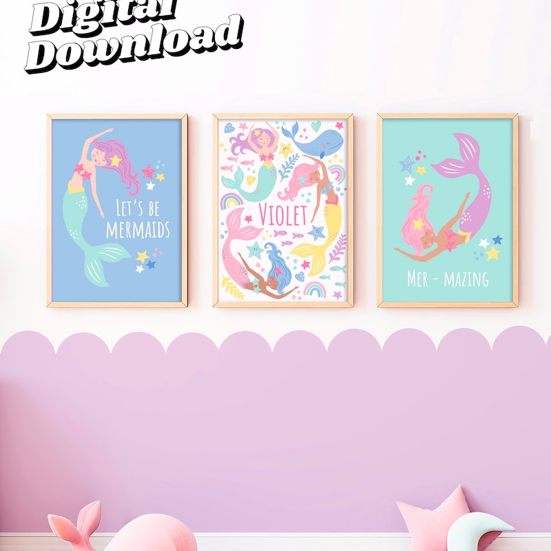 Mermaid Prints - Etsy