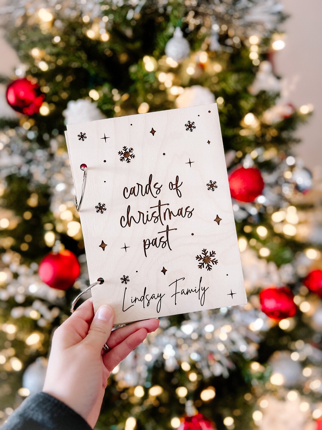 Personalized Christmas Card Book: Holiday Card Keeper - Etsy